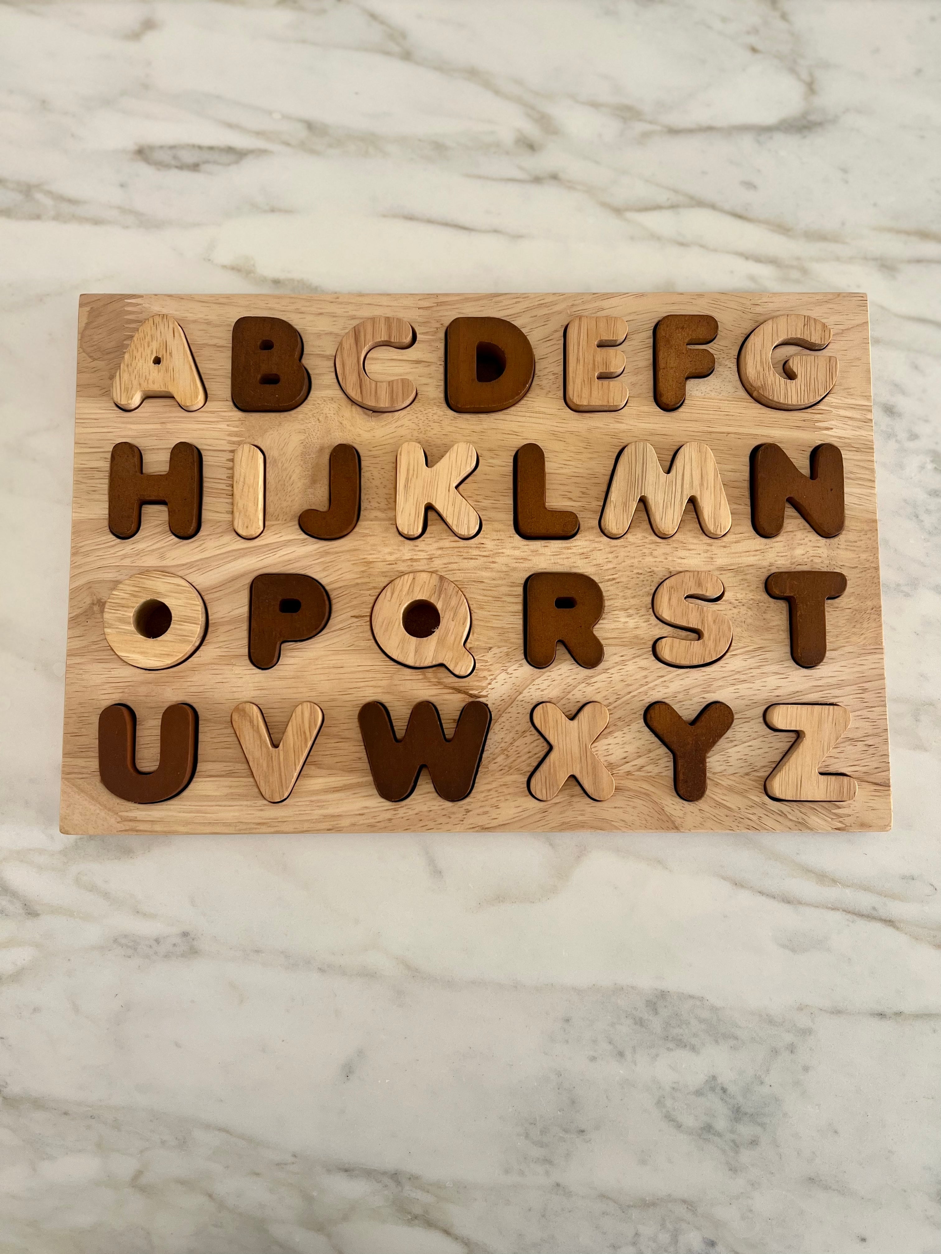 Wooden Capital Letter Puzzle – Heirloom Terrain