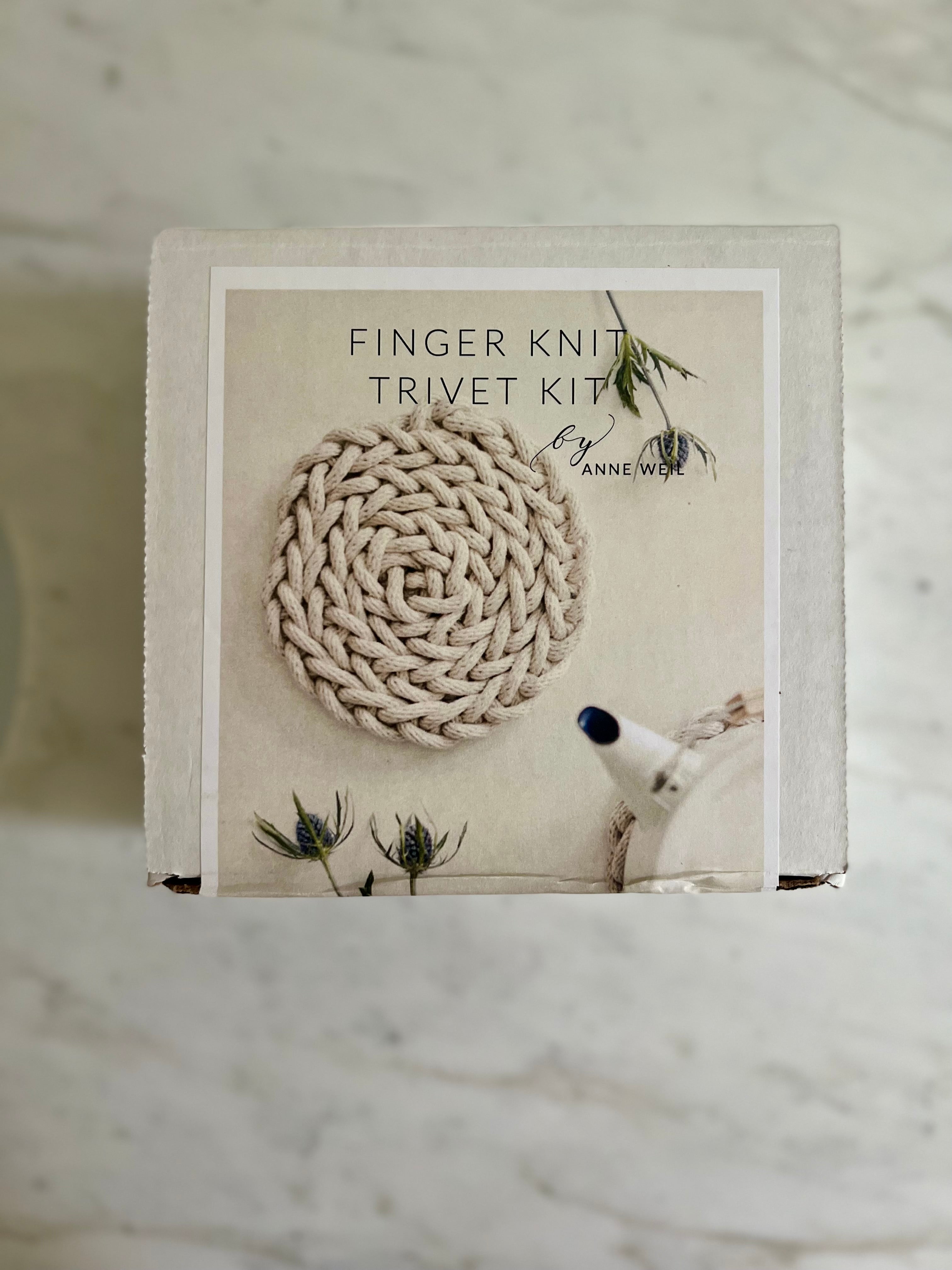 Finger Knit Trivet Kit – Heirloom Terrain