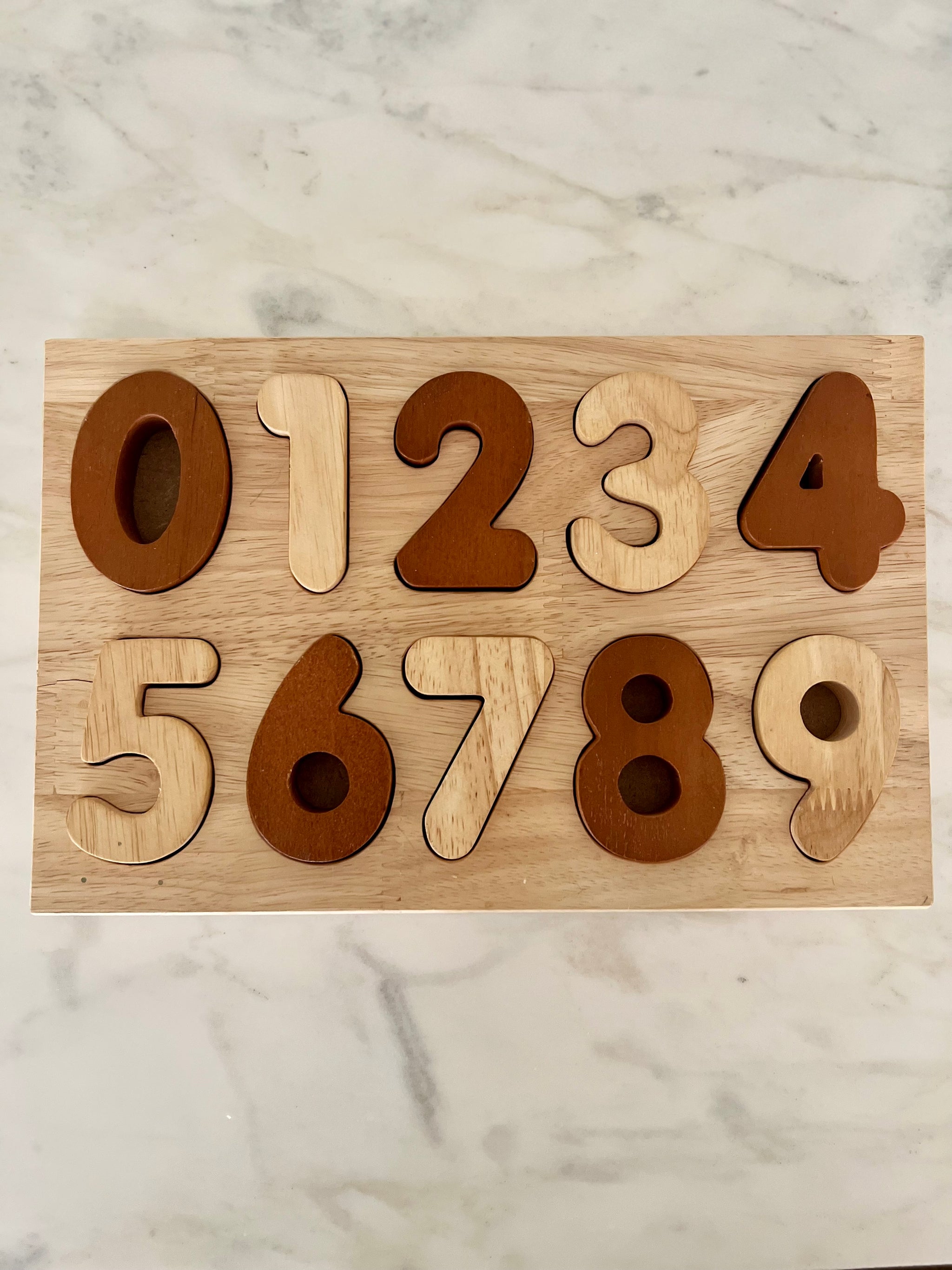Natural Wood Number Puzzle – Heirloom Terrain